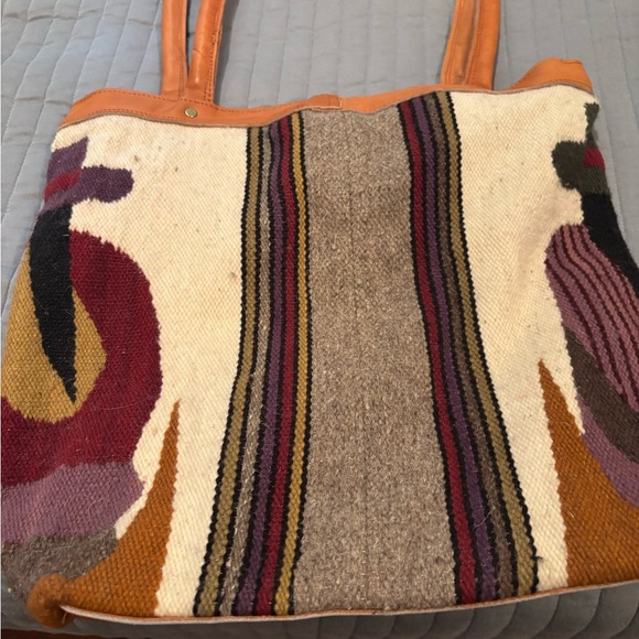 Bags | Colorful Woven Tote Bag | Poshmark